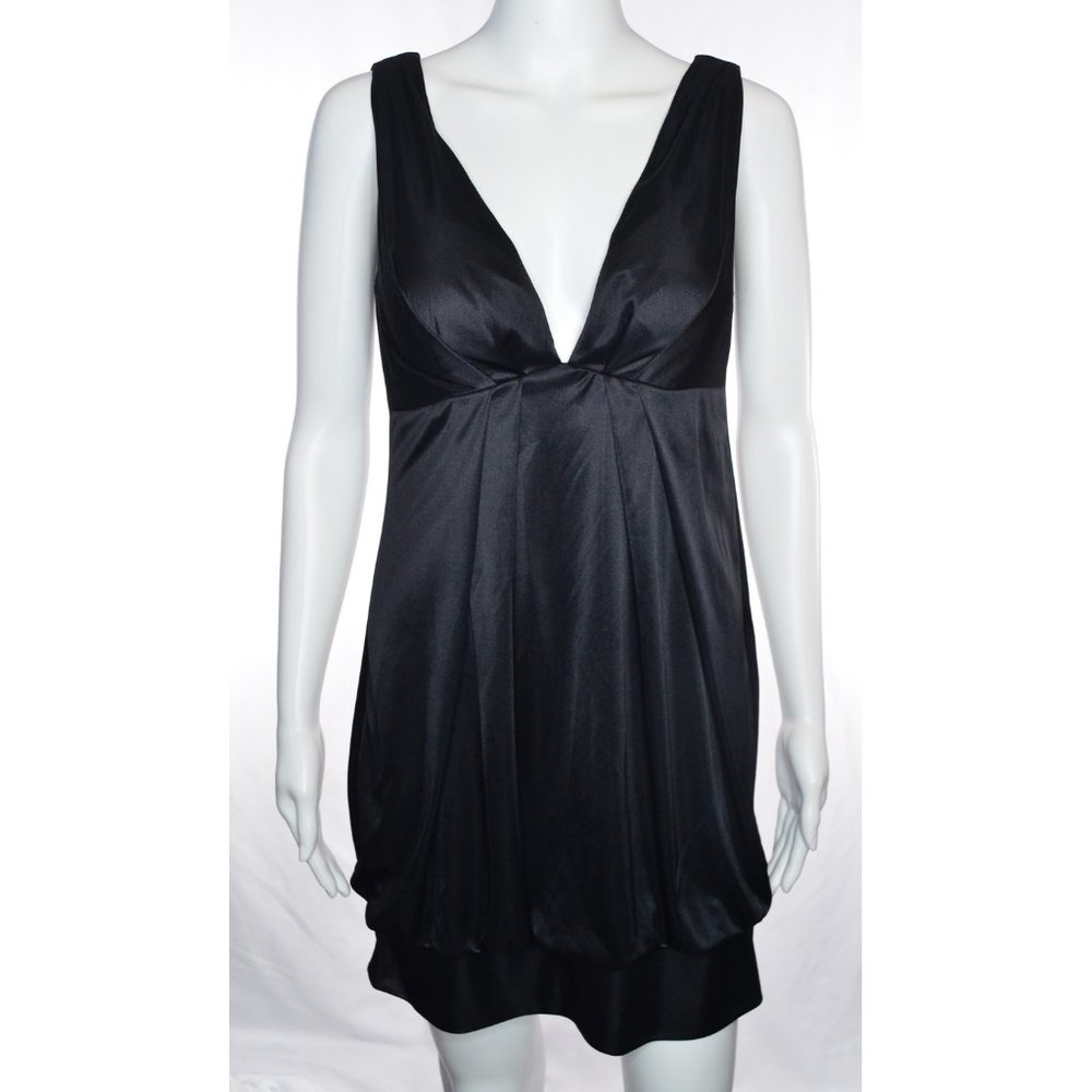 Vtg Alyn Paige New York Y2k Satin Bubble Hem Mini Dre… - Gem